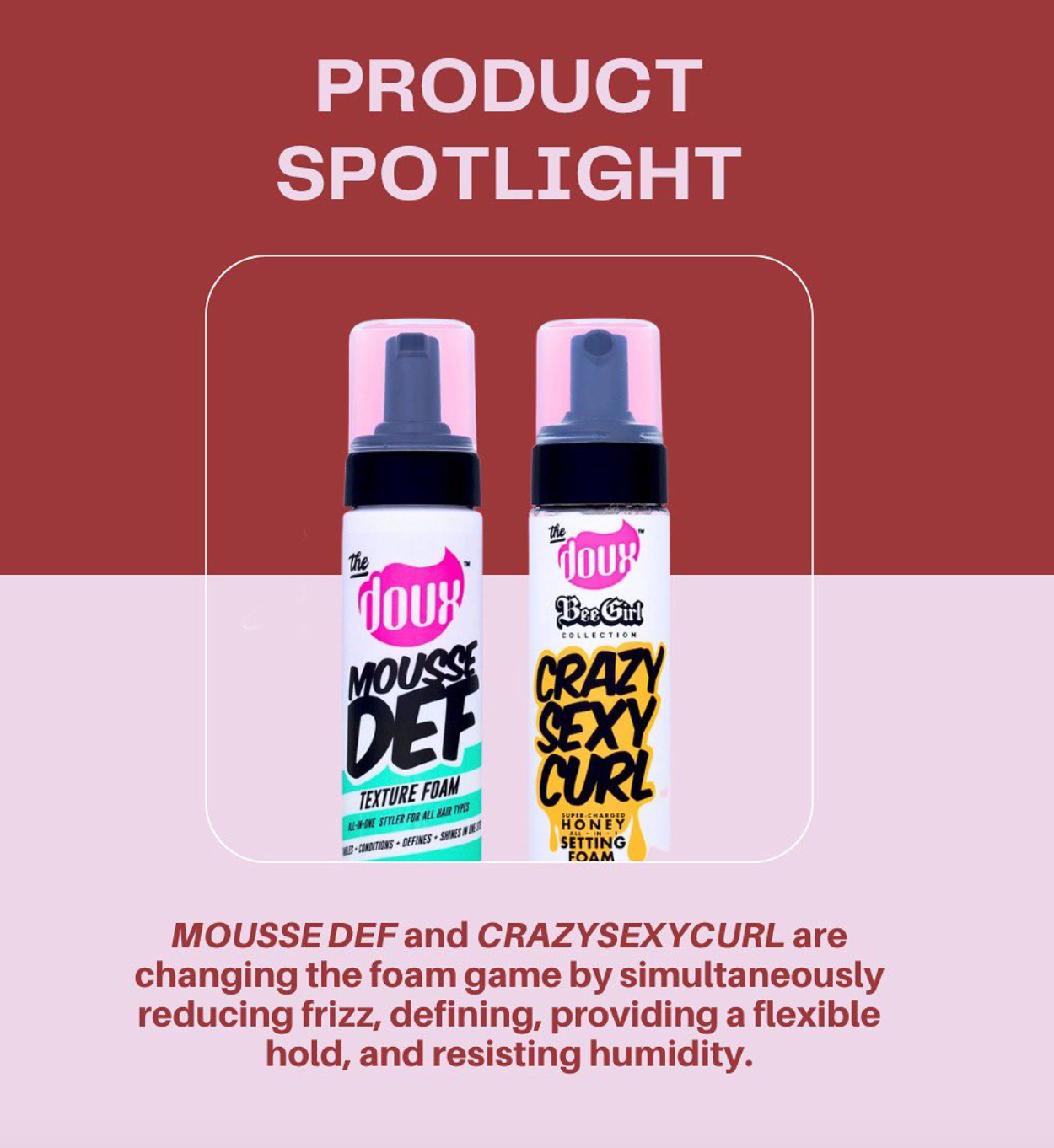 The Doux Showdown: Mousse Def Texture Foam vs. The Doux Setting Foam—W ...